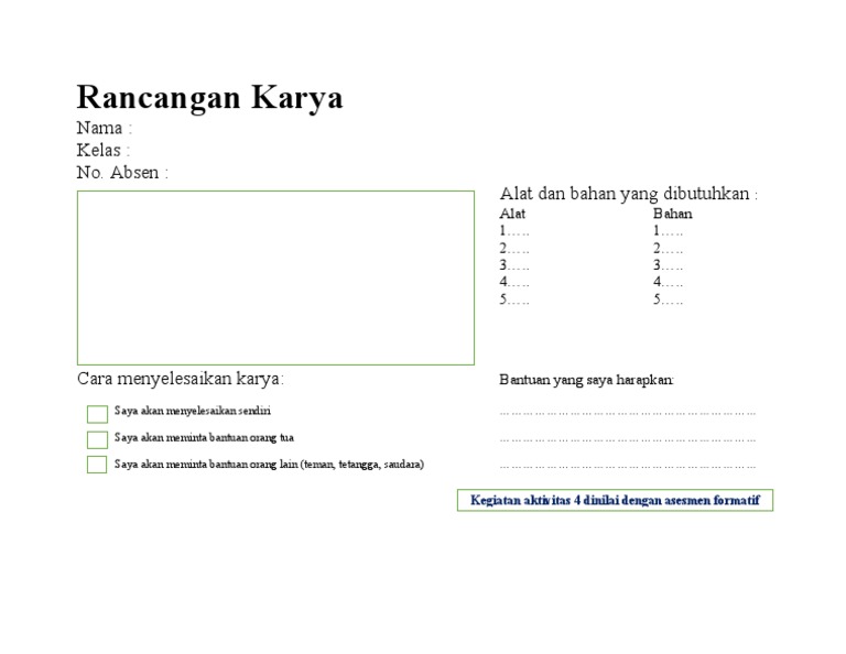 RANCANGAN KARYA P5.docx | PDF