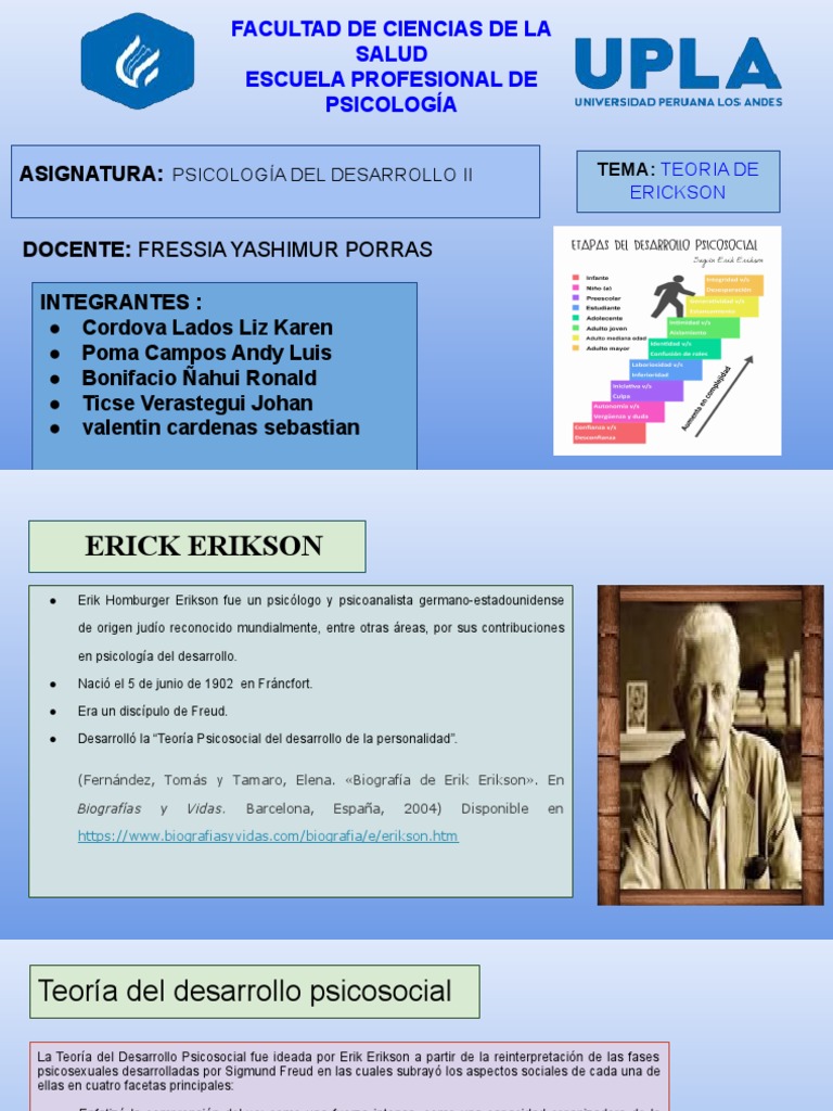 Teoria de Erikson PDF | PDF