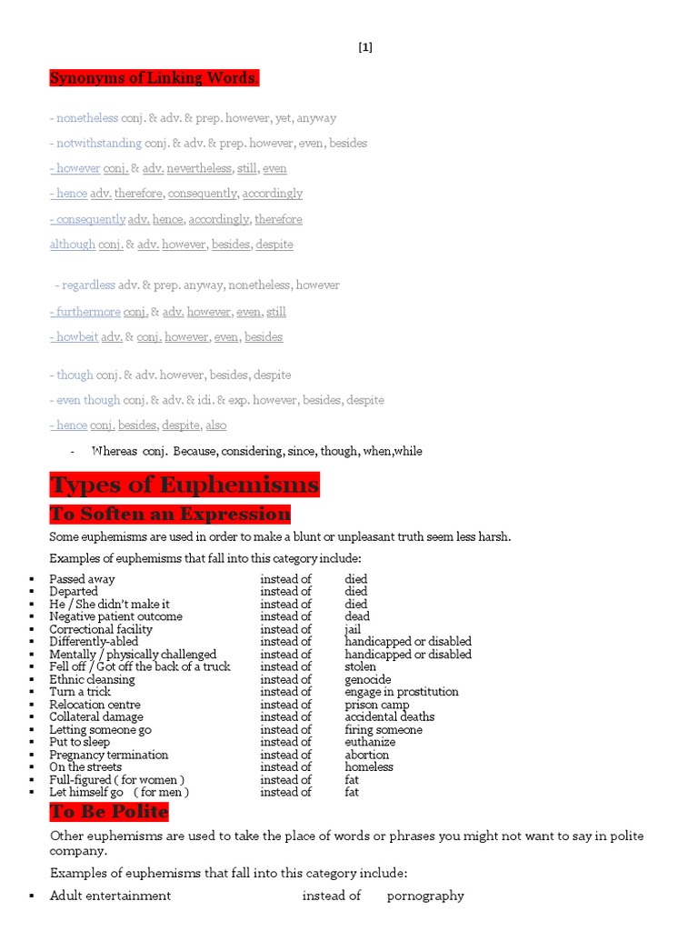 Useful Vocabulary Collections | PDF