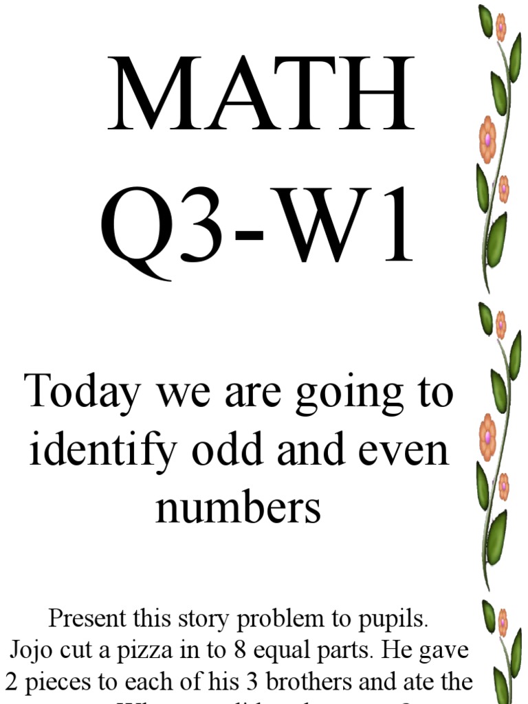 Q3 W1 Math3 | PDF