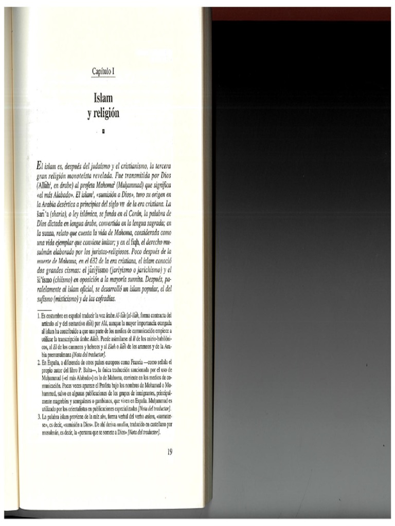 El Islam. Cap 1 PDF | PDF