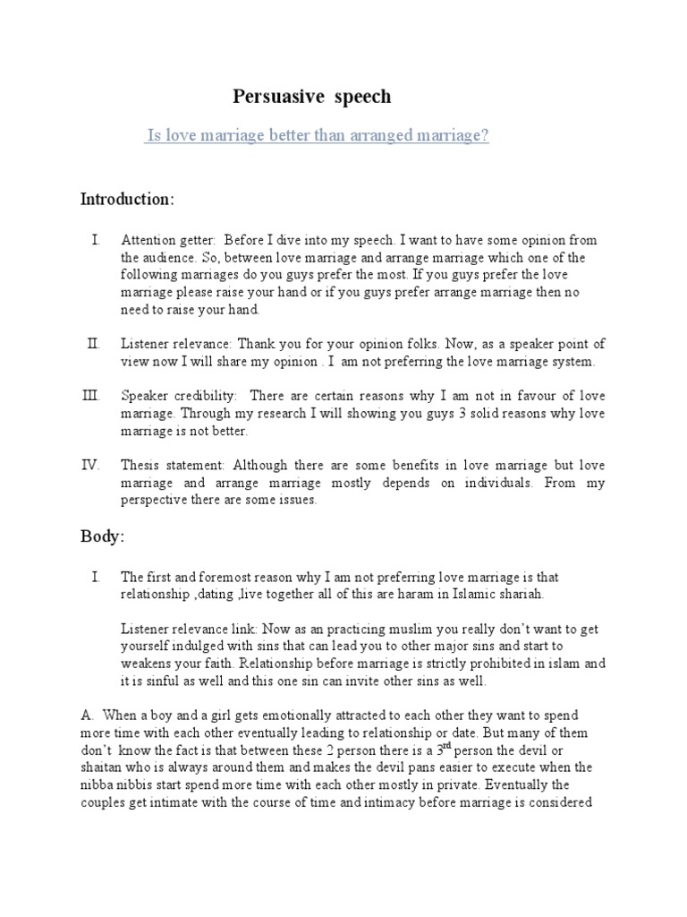 Persuasive Speech | PDF