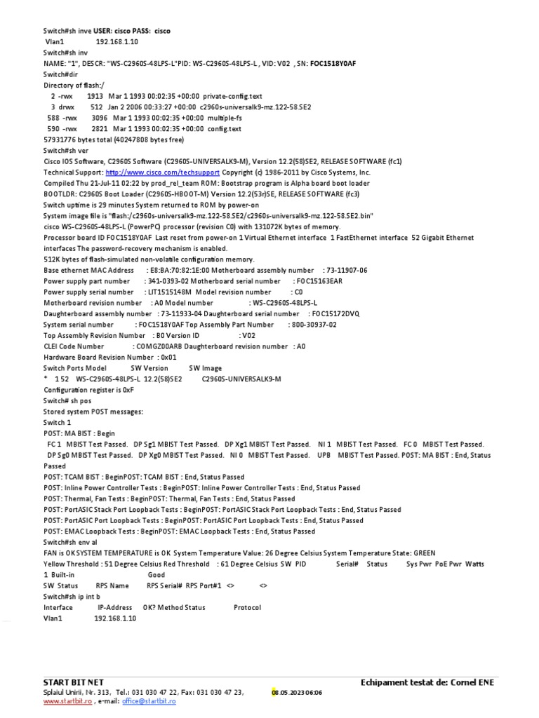 FOC1518Y0AF | Download Free PDF | Booting | Computer Networking