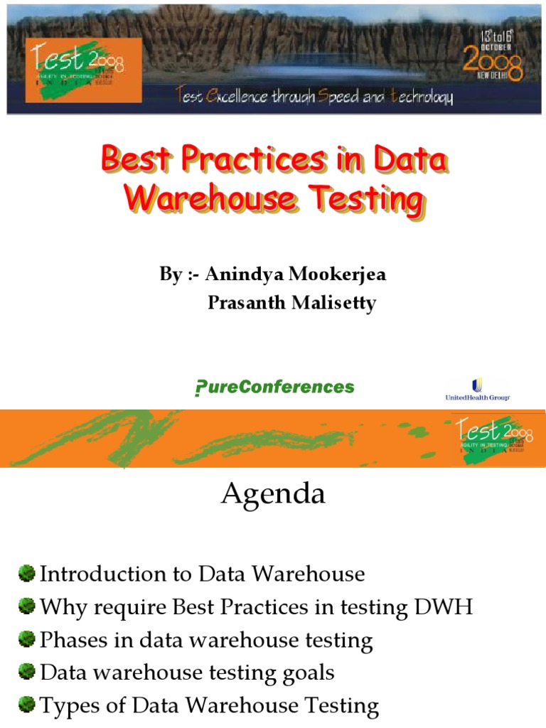 Best Practices in Data Warehouse Testing GOOD | PDF | Data Warehouse ...