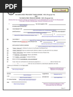 Form 11: Employee Provident Fund Declaration | PDF | Pension | Retirement