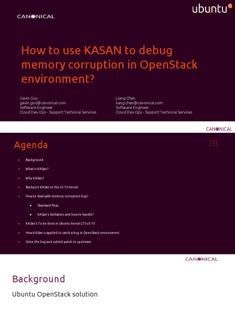 How To Use KASAN To Debug Memory Corruption in OpenStack Environment ...