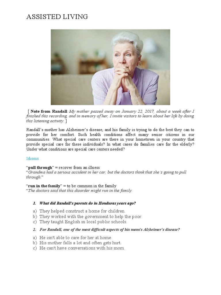 Assisted Living | PDF