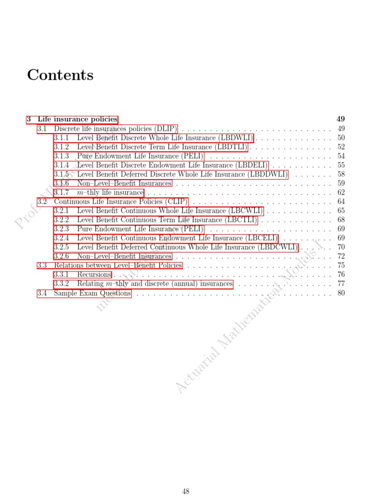 Pure Endowment Life Insurance Overview | PDF