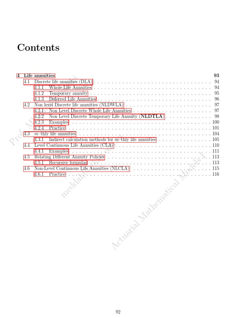 An Introduction to Various Types of Life Annuities, Including Whole Life, Temporary, Deferred ...