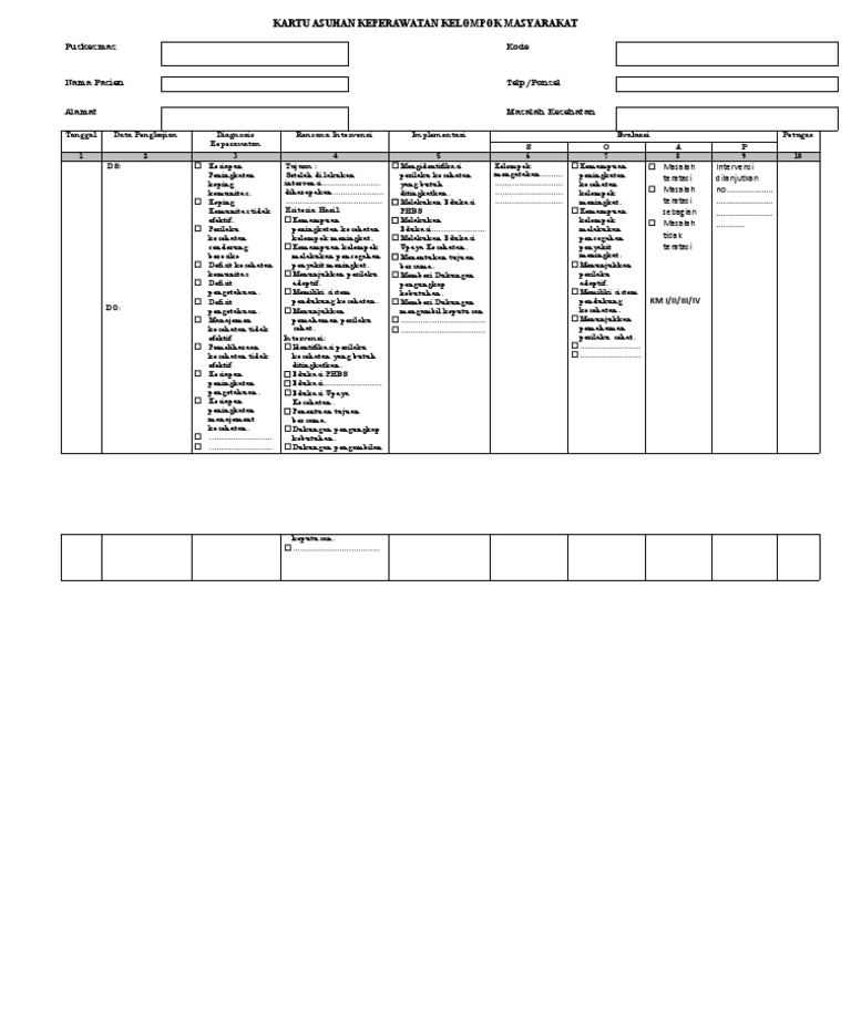 Form Askep Kelompok Integrasi Pispk | PDF