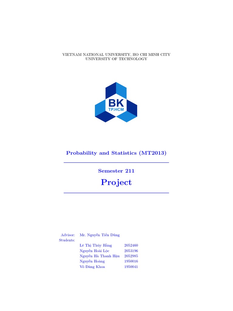 XSTK Project PDF | PDF