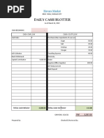 Cashing Up Sheet | PDF