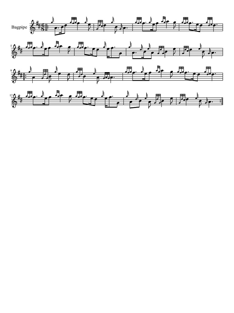 Dream Angus - Bagpipe | PDF