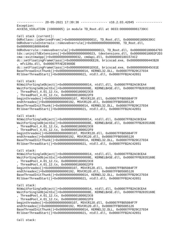 Crash Report Pdf Computer Programming Computing 9246