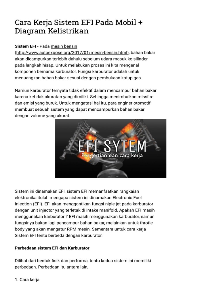 CARA KERJA EFI | PDF