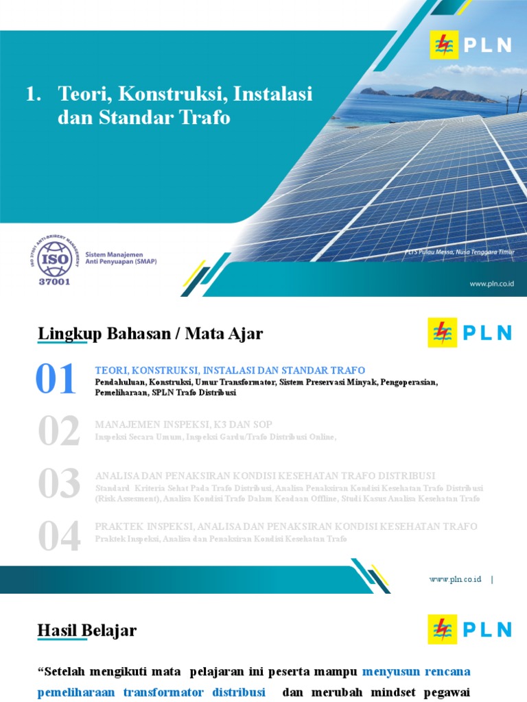 Teori, Konstruksi, Instalasi Dan Standar Trafo | PDF