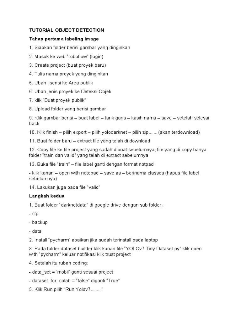 Tutorial Object Detection | PDF