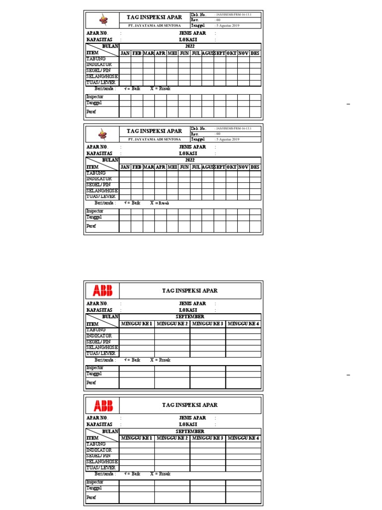 12.2 Firex Inspection Tag | PDF