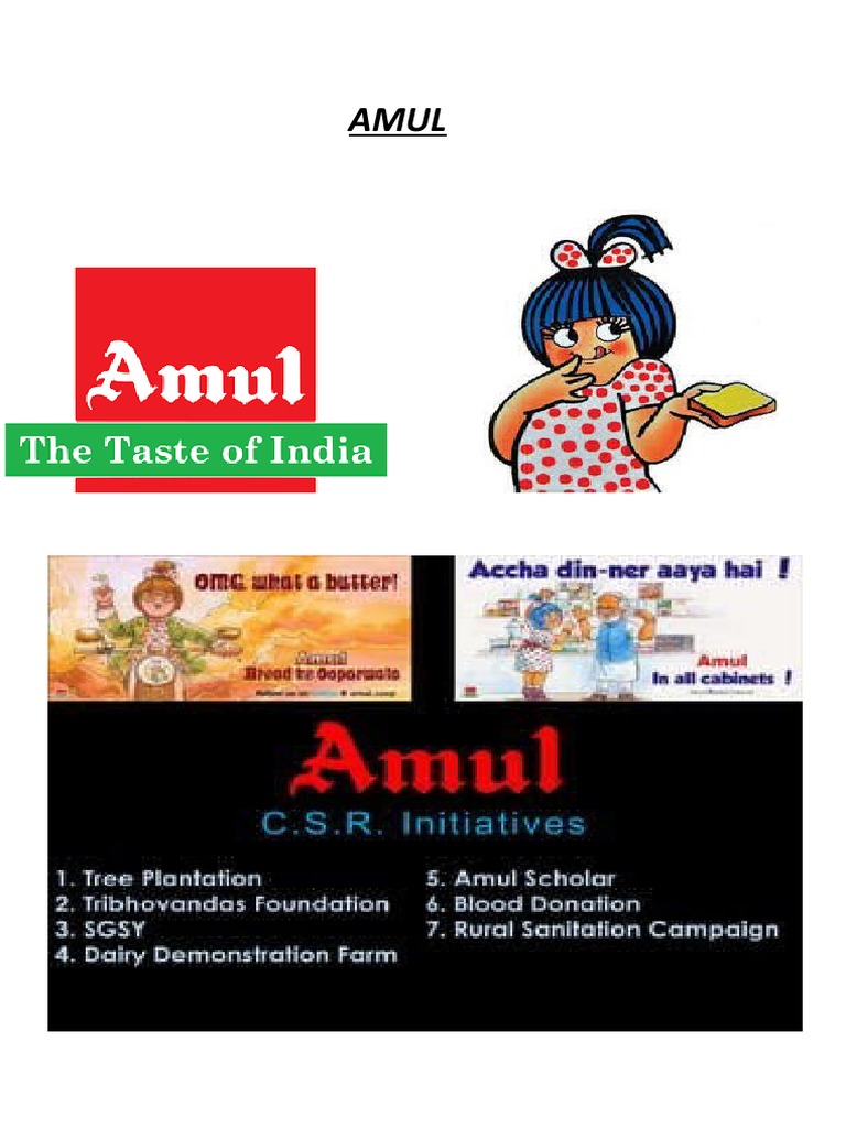 Amul CSR | Download Free PDF | Cooperative | Sales