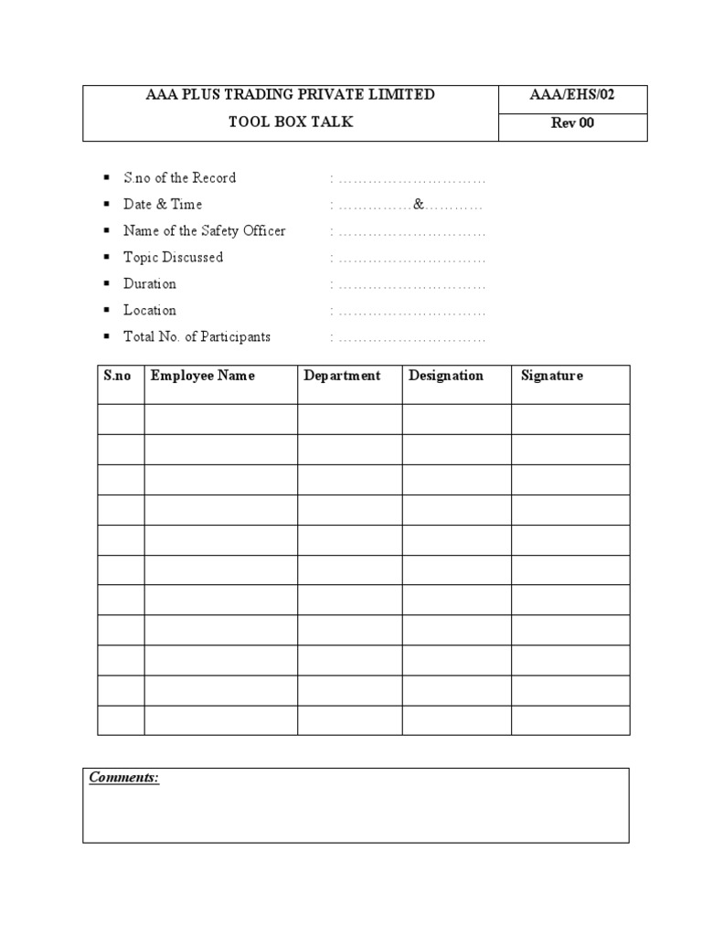 3.tool Box Document | PDF