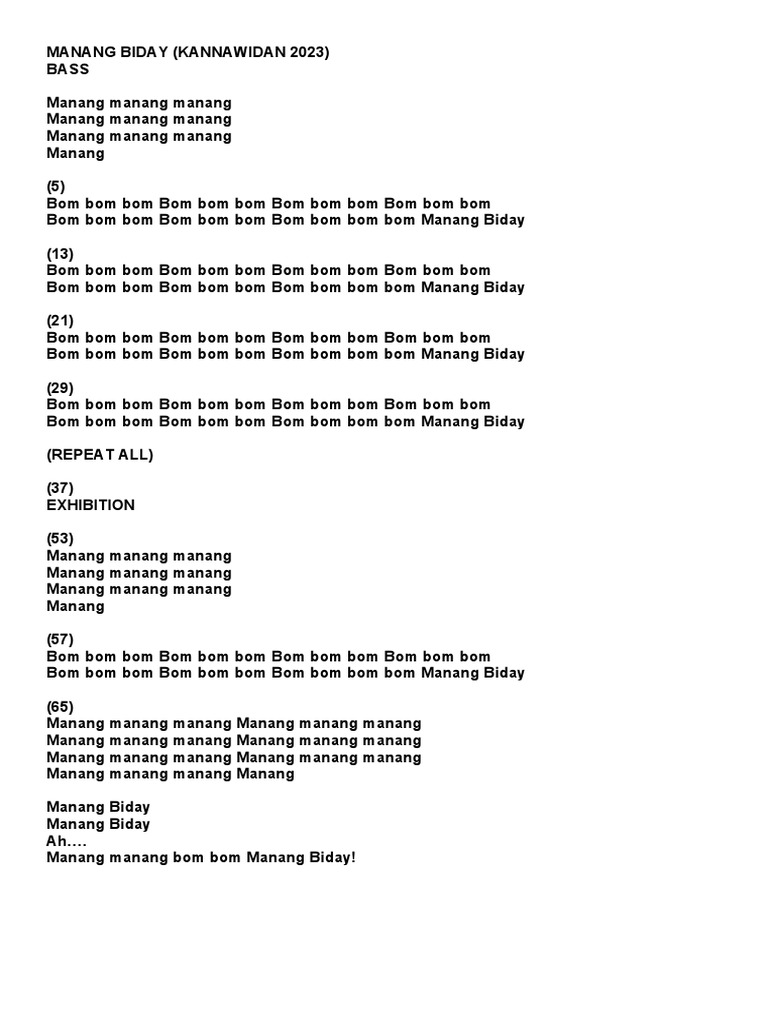 MANANG BIDAY.docx | PDF