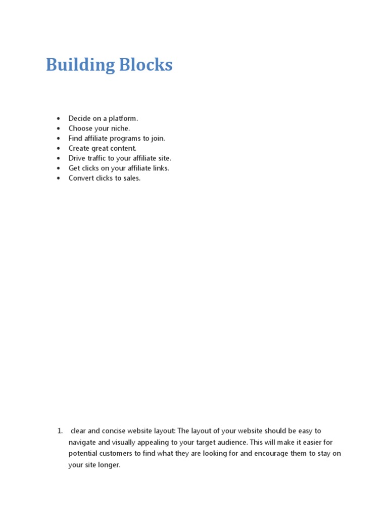 Affiliate Marketing Cheat Sheet | PDF