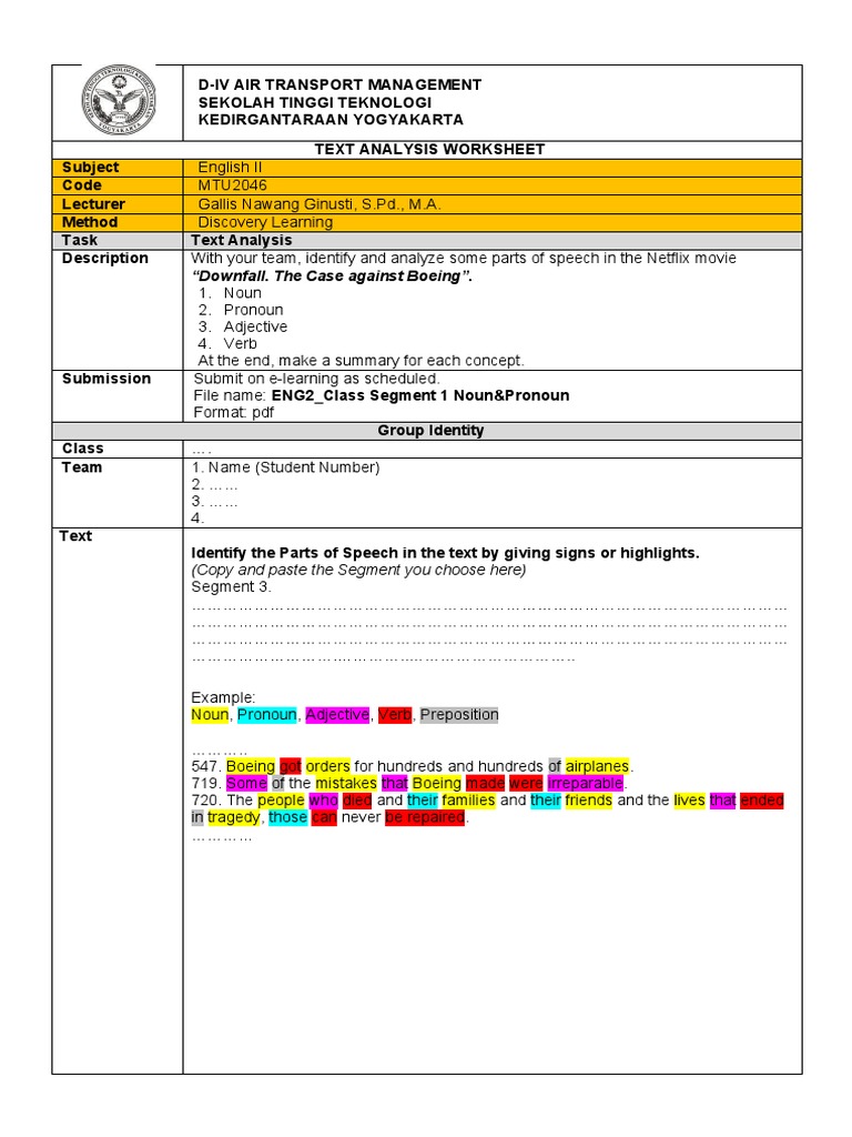 Template BING2_Class Segment (1) | PDF