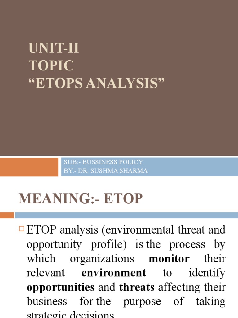 Etop Model Unit-2 | PDF