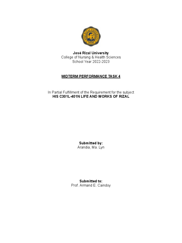 Midterm Performance Task 4 PDF | PDF