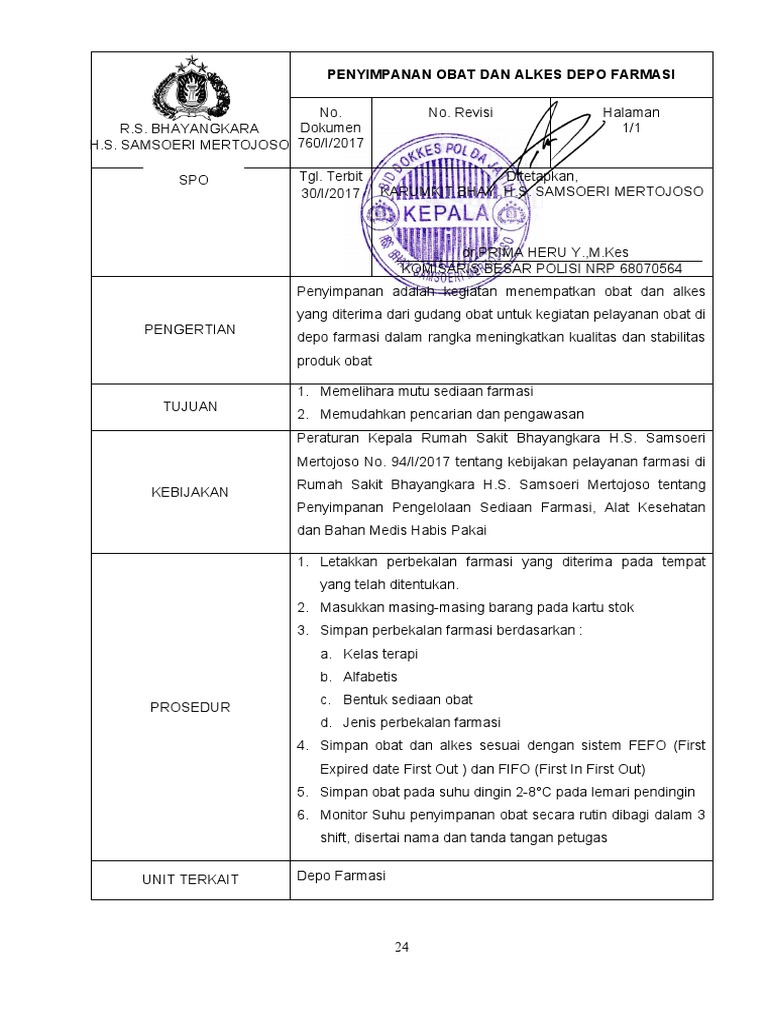 14 Penyimpanan Obat Dan Alkes Depo Farmasi Edit Pdf