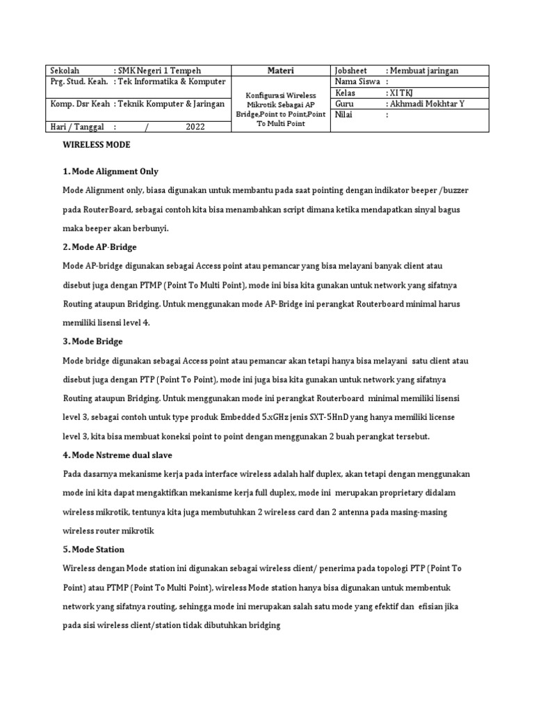 Wireless Network Configurations | PDF