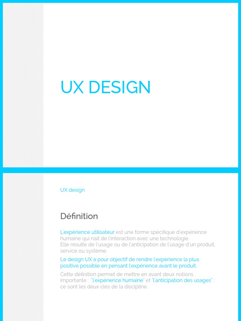 Techniques avancées en UX Design | PDF