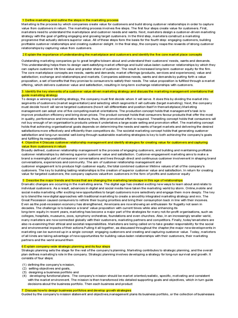 Understanding the Marketing Process Steps | PDF | Marketing | Strategic ...