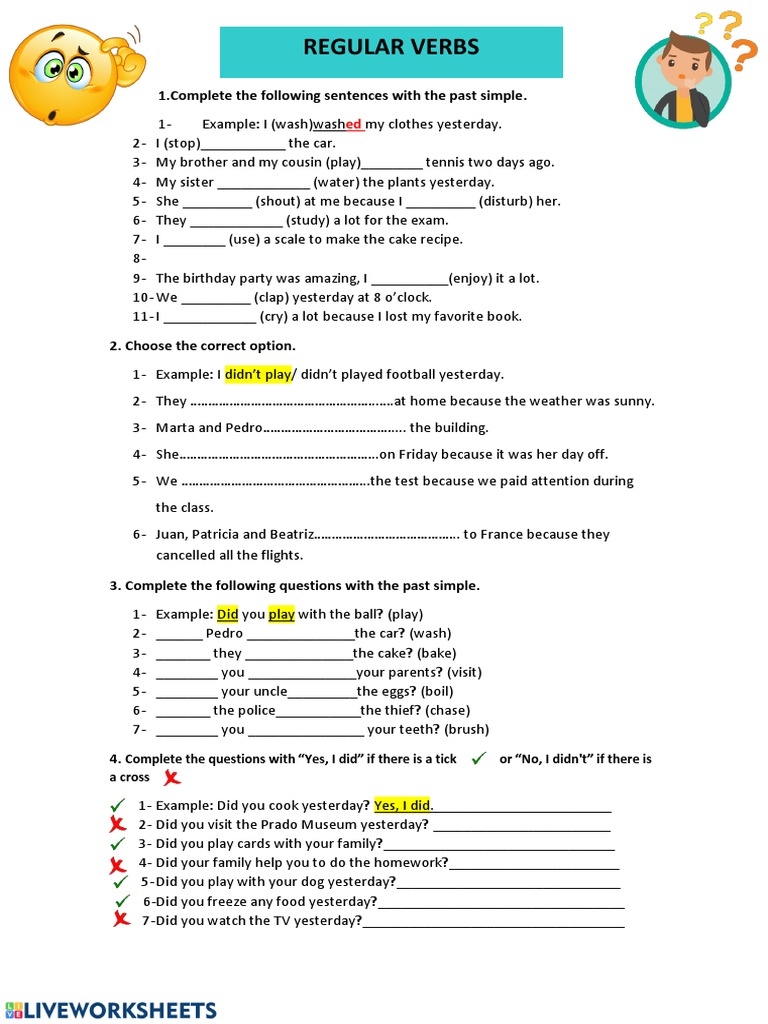 Past Simple Exercises for Beginners | PDF