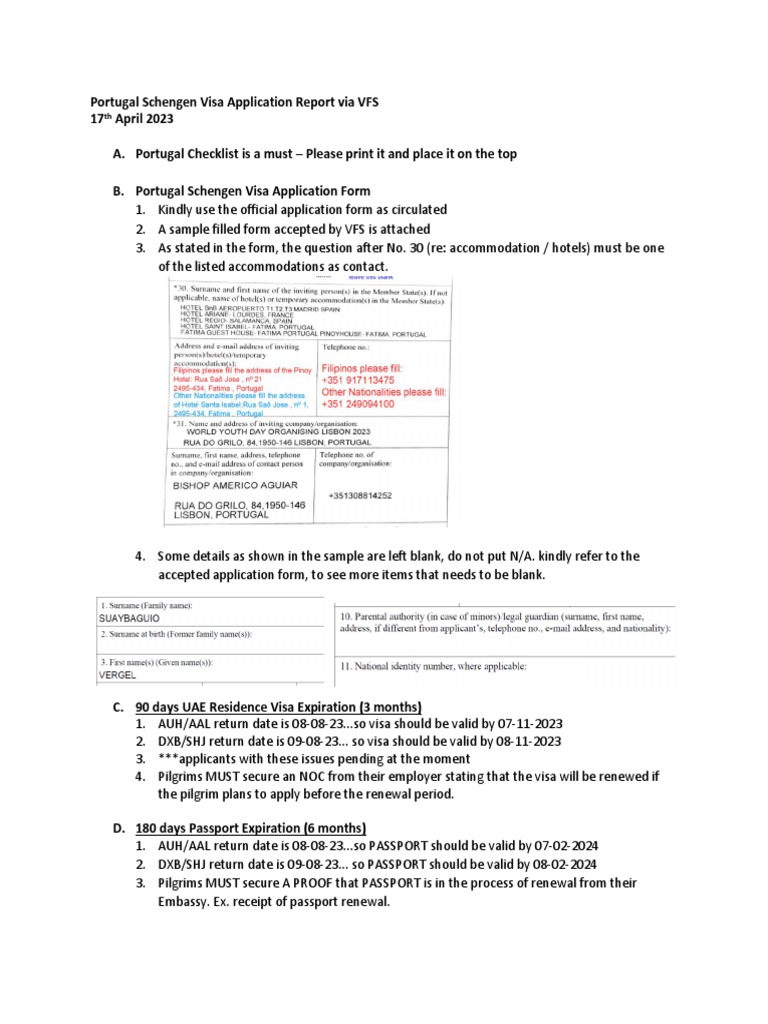 Portugal Visa Application Guidelines | PDF | Travel Visa | Passport