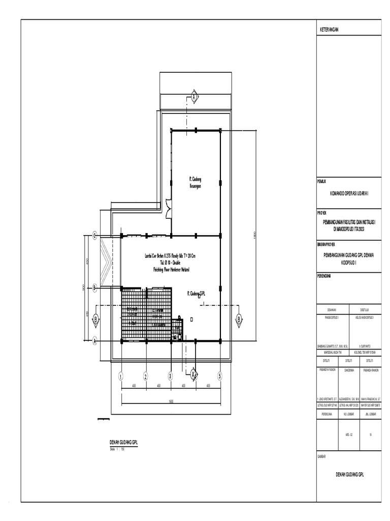 Denah Gudang GPL PDF | PDF