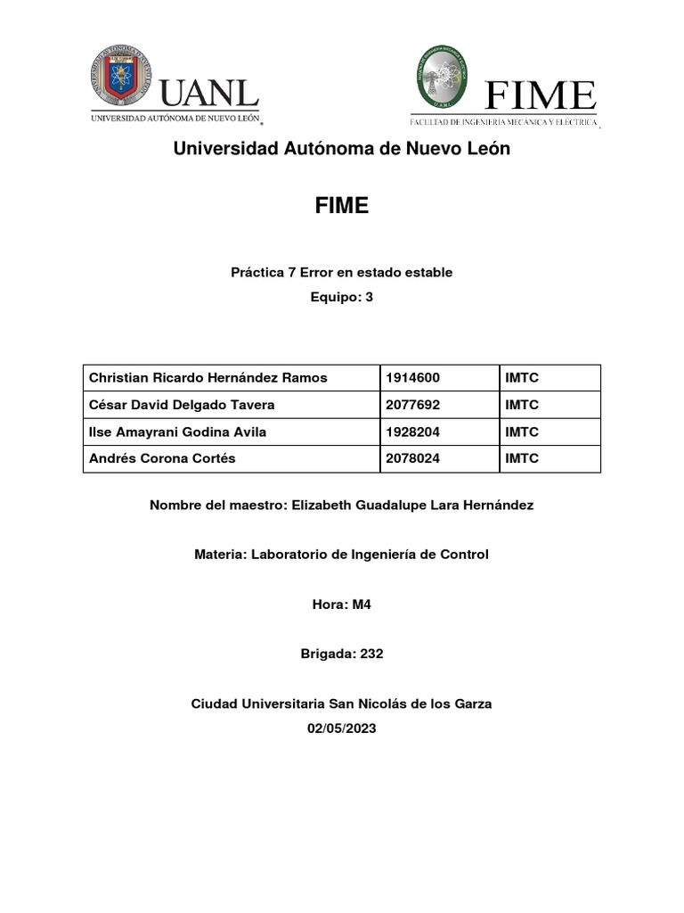 Lab Ic P7 Eq3 232 E23 PDF | PDF