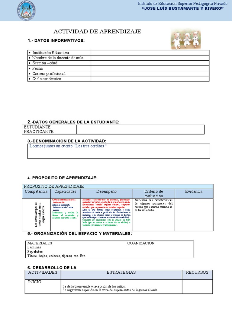 Cuento Los Tres Cerditos Pdf