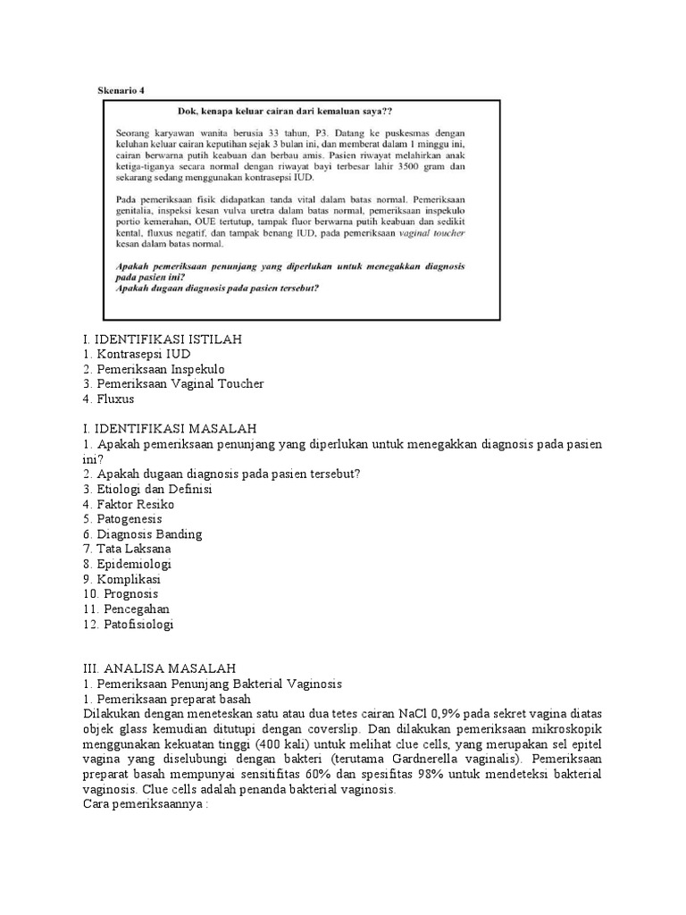 Bahan Tutorial Skenario 4 Blok 12 | PDF