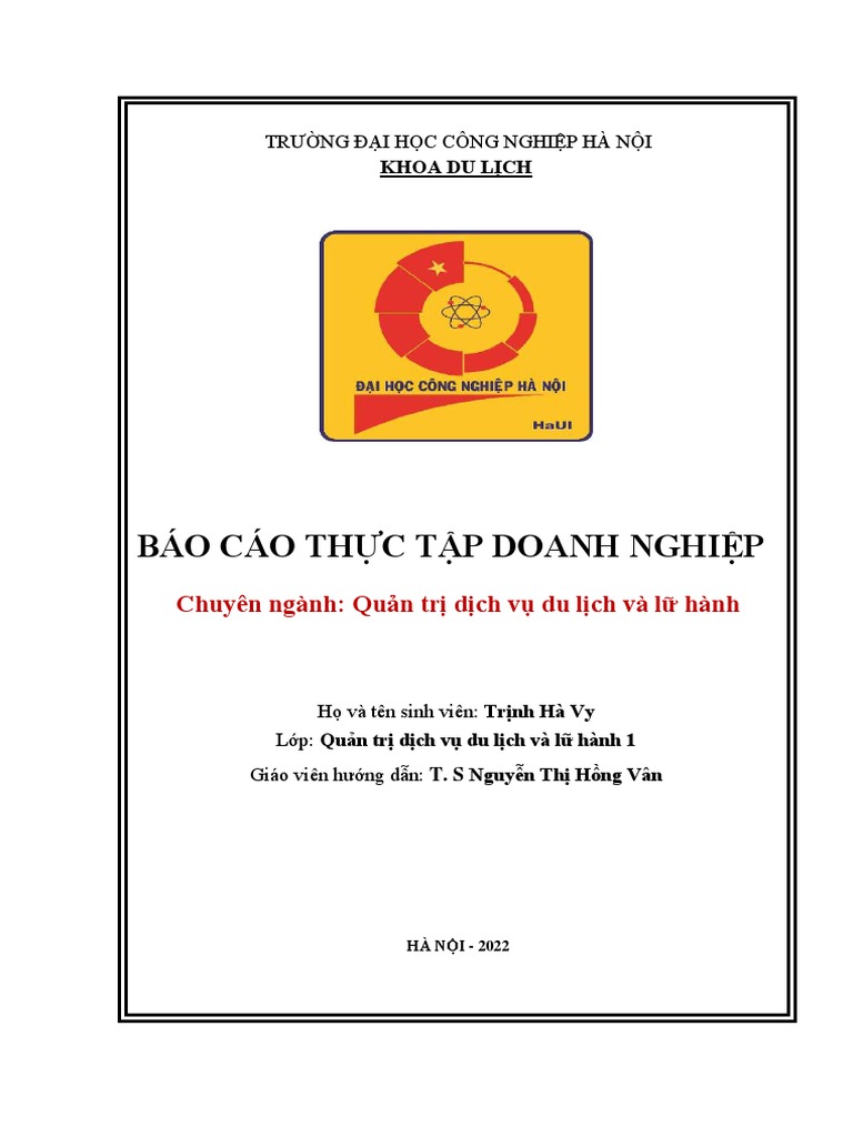 (123doc) - Bao-Cao-Thuc-Tap-Tot-Nghiep-Cong-Ty-Hanotours PDF | PDF