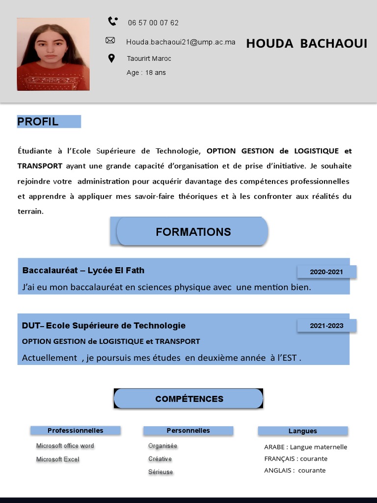 Houda Bachaoui: Profil | PDF