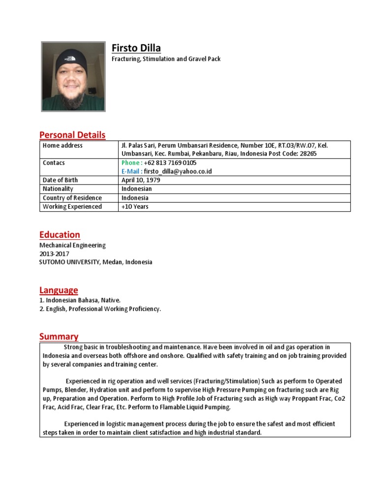 Firsto. D CV PDF | PDF