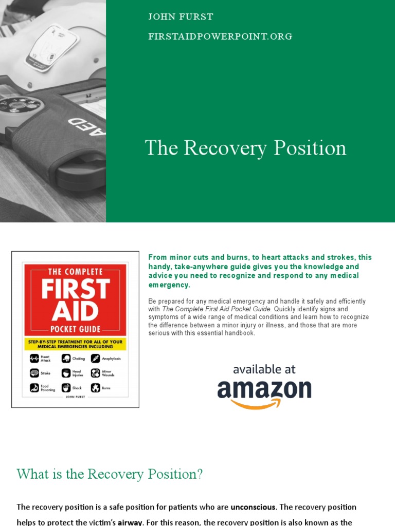Basic First Aid The Recovery Position | PDF