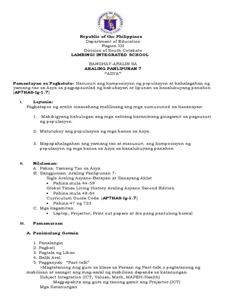 DLP - Ap 7 Quarter 1 | PDF
