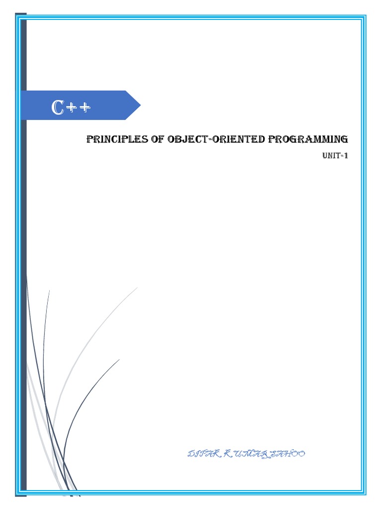 Principles of Object-Oriented Programming PDF | PDF Principles of Object-Oriented Programming PDF | PDF