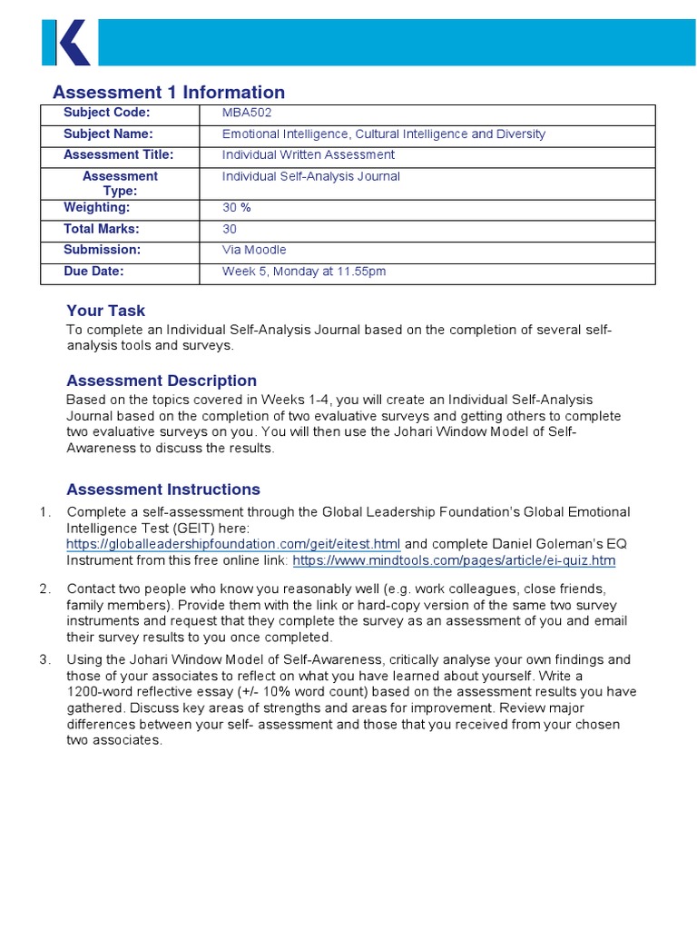 MBA502 T2 2020 Assessment 01 FINAL-2 PDF | PDF