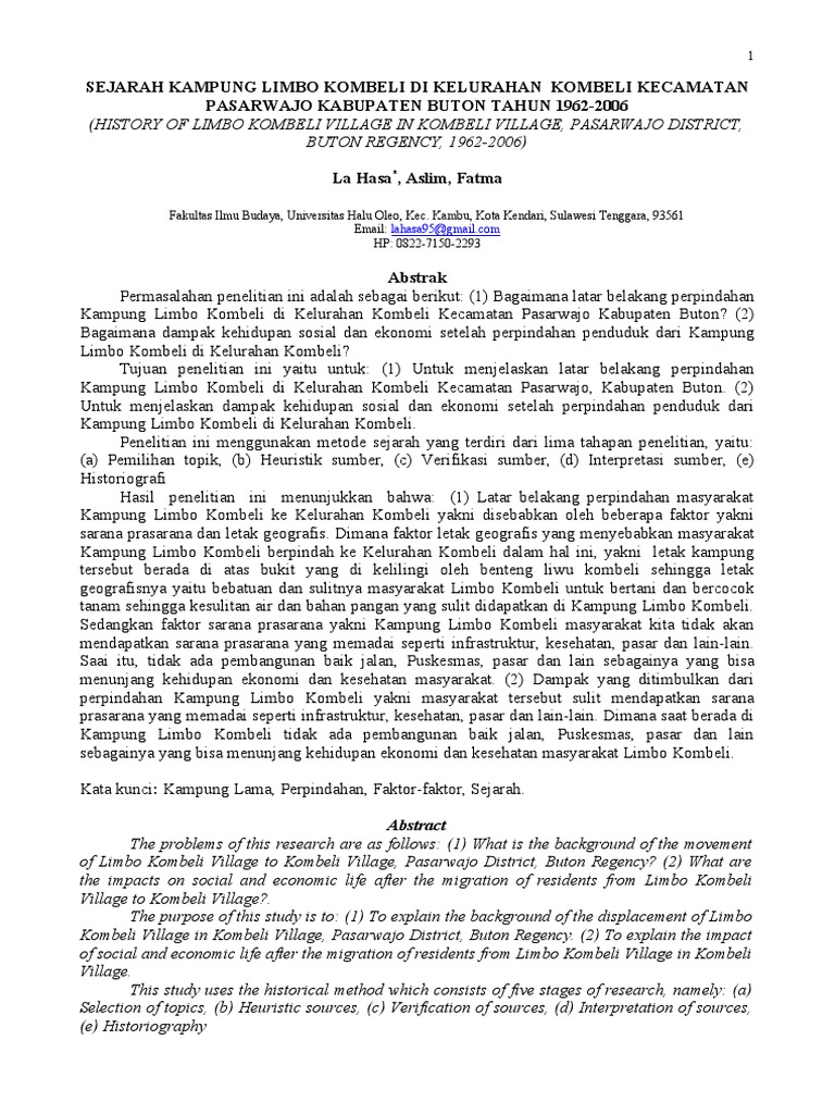 Jurnal La Hasa | PDF