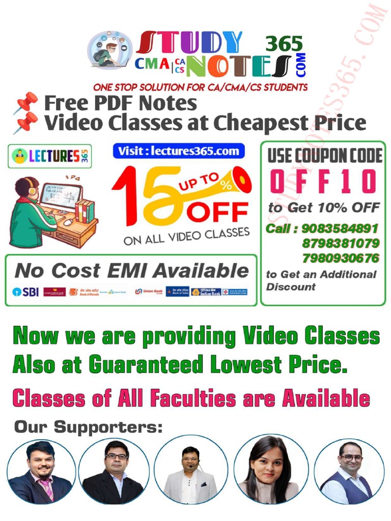 Sfm Summary Notes Last Minute Revision By Satish Jalan Studynotes365 Pdf