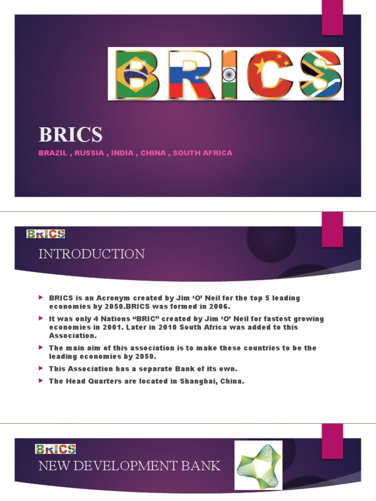 BRICS | PDF | International Economic Organizations | International ...