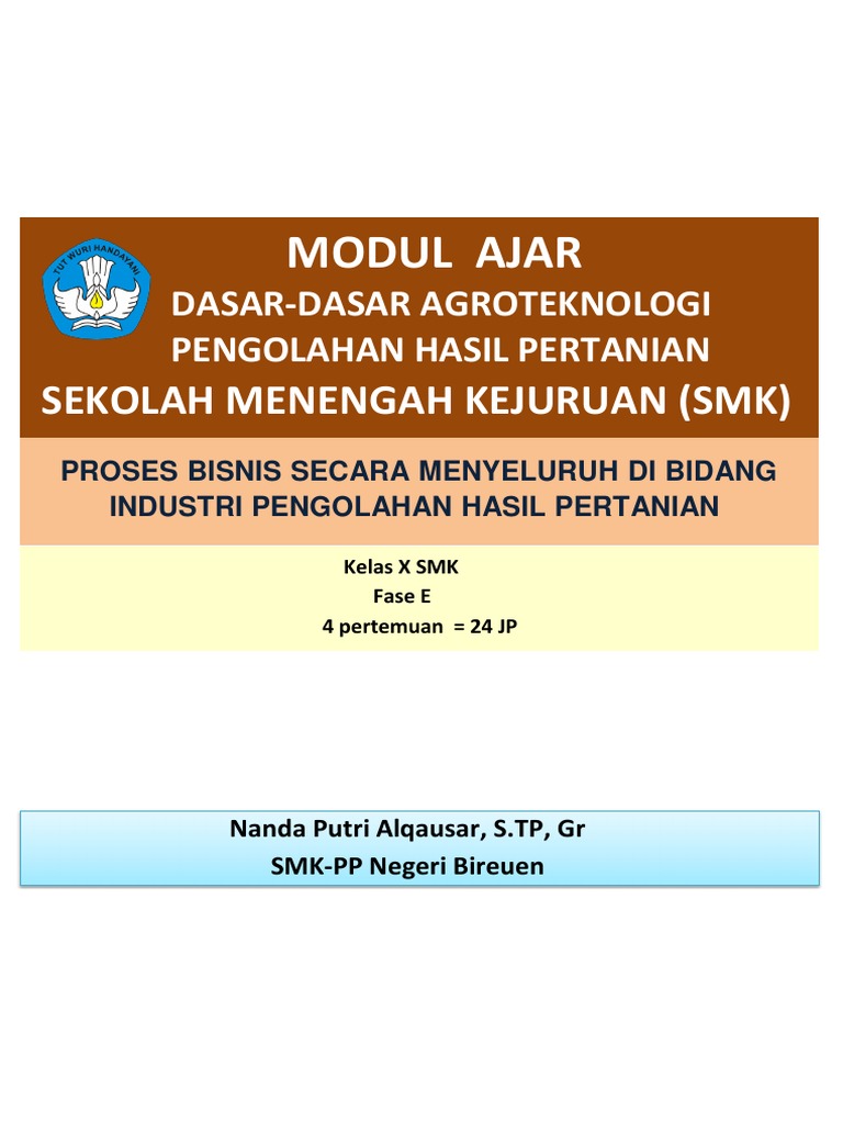 Modul Ajar Fase e | PDF